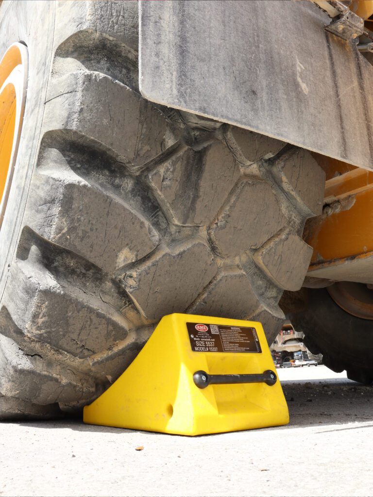Polyurethane Wheel Chock, 47″-86″ Tires